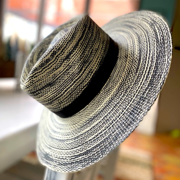 Accessories | Charlie Horse Hat Company Fun Black And White Wicker Hat ...